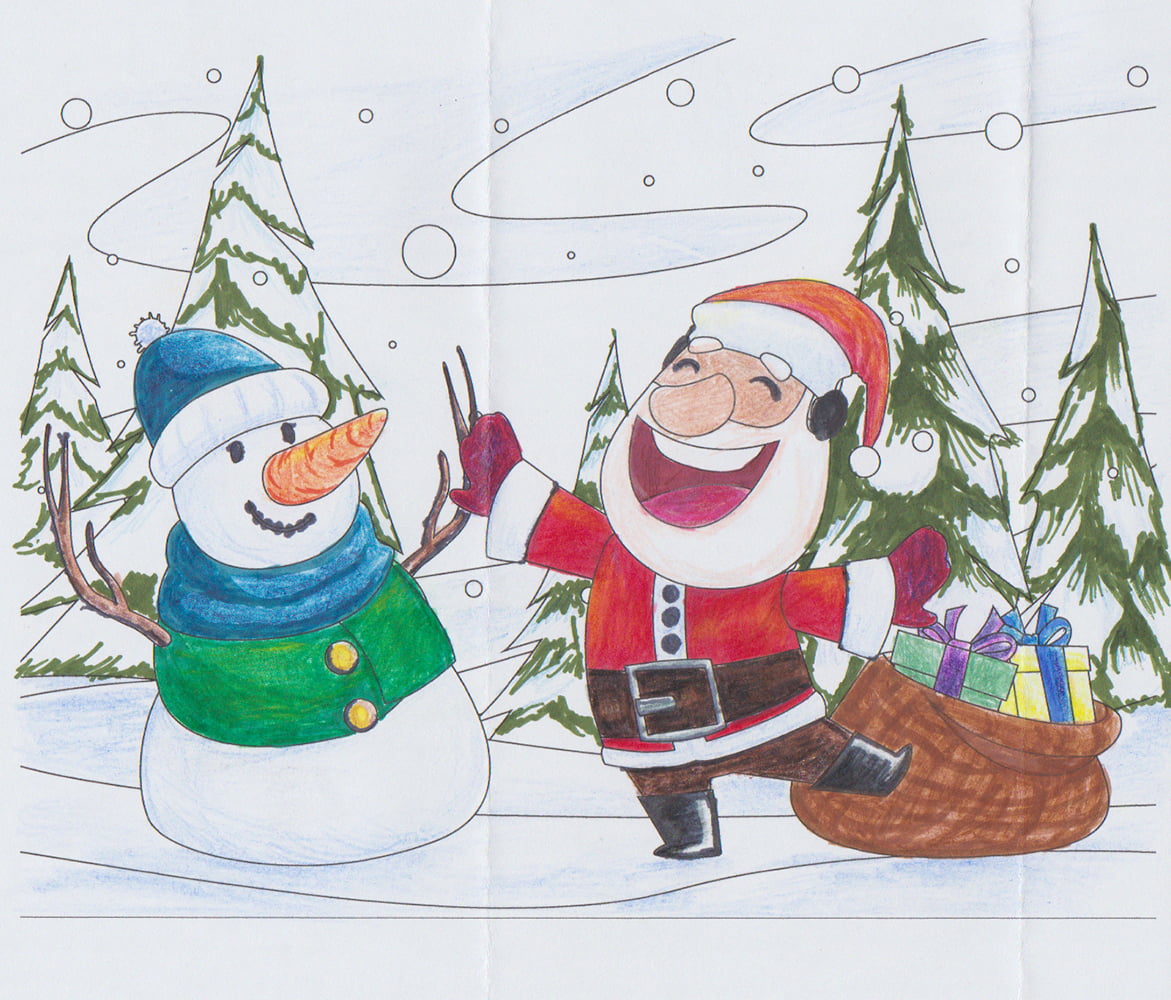 Winner Christmas Coloring Contest, Tween/Teen Age Group - Deer Park Gazette